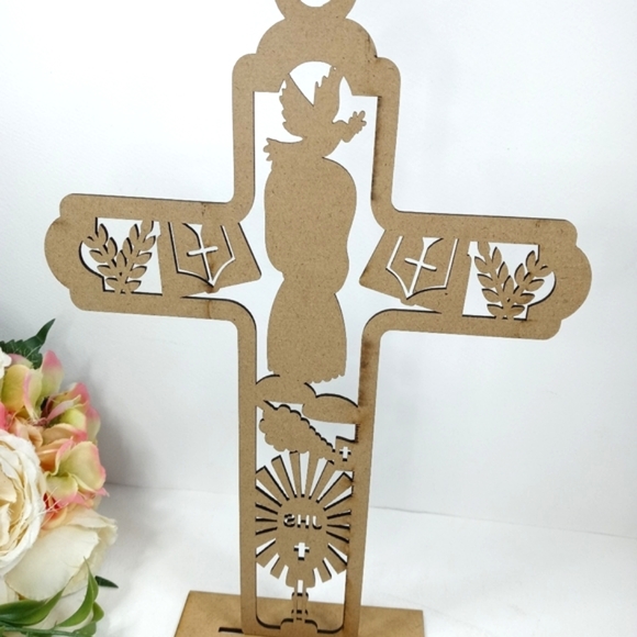 Tere Mexi Gifts | Party Supplies | Cruz Madera Primera Comunin Nia ...